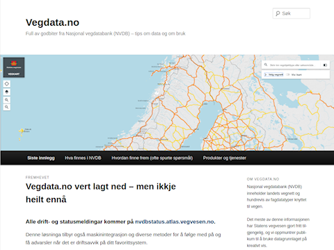 vegdata.no avvikles | NVDB